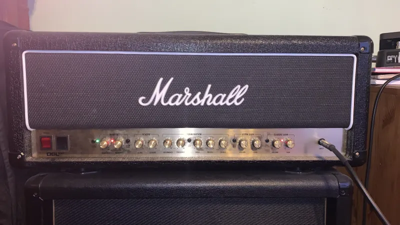 Marshall DSL100h erősítő és Marshall MG412B láda Amplifier head and ...